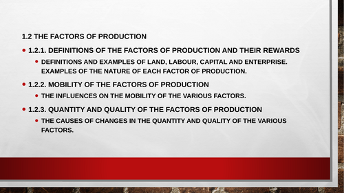 YEAR 10 ECONOMICS CAMBRIDGE PRESENTATIONS: Powerpoint notes | Teaching ...