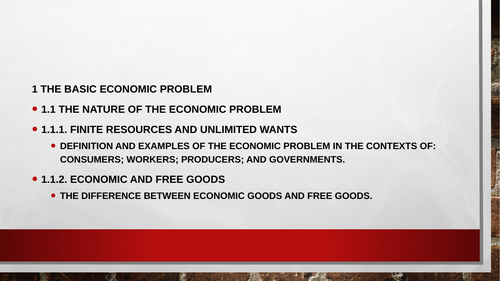 YEAR 10 ECONOMICS CAMBRIDGE PRESENTATIONS: Powerpoint notes | Teaching ...