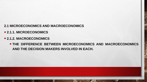 YEAR 10 ECONOMICS CAMBRIDGE PRESENTATIONS: Powerpoint notes | Teaching ...