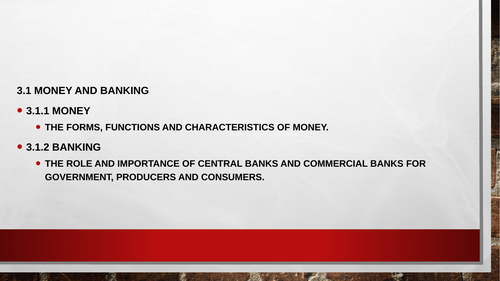 YEAR 10 ECONOMICS CAMBRIDGE PRESENTATIONS: Powerpoint notes | Teaching ...