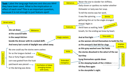 Storyteller by Liz Lockhead - Full Lesson Activities - CIE Poetry iGCSE ...