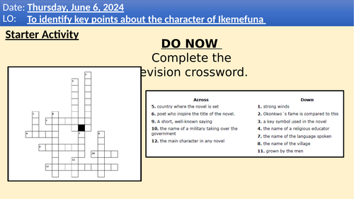 Things Fall Apart Scheme Lessons | Teaching Resources