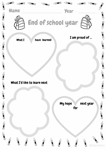 End of School Year Reflections | Teaching Resources