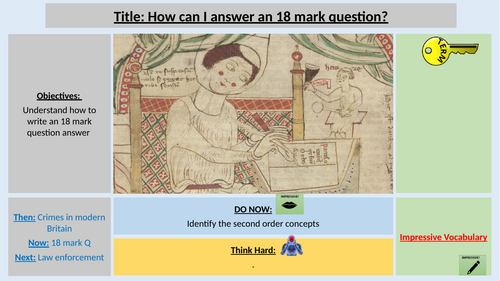 13. 18 Mark Practice Question OCR History | Teaching Resources