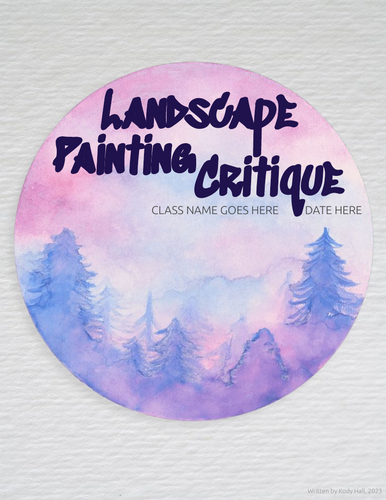 Art Critique Slideshow Template | Teaching Resources