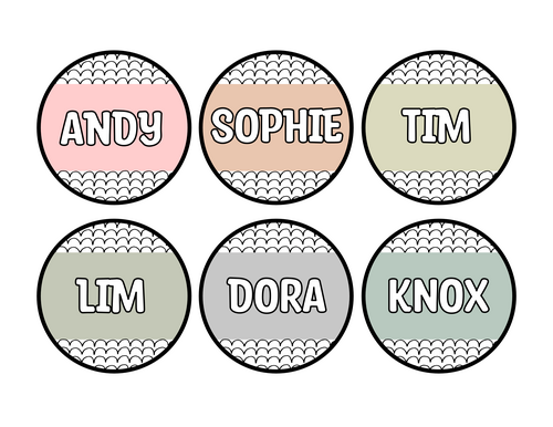 Printable Boho Student Name Labels, Editable Cubbies Labels, Locker ...