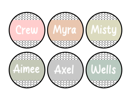 Printable Boho Student Name Labels, Editable Cubbies Labels, Locker ...