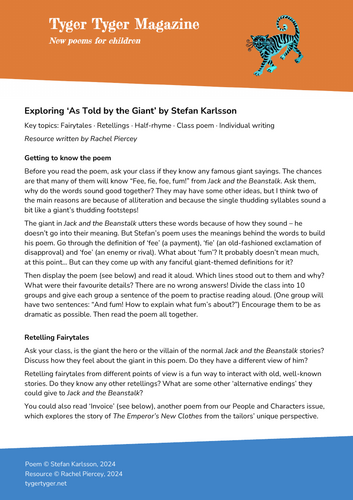 KS2 poetry - write a poem retelling a fairytale | Teaching Resources