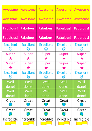incentive raffle tickets | Teaching Resources