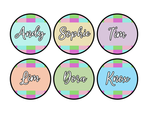 Printable Student Name Labels, Cubby Labels, Locker Labels, Name Signs ...