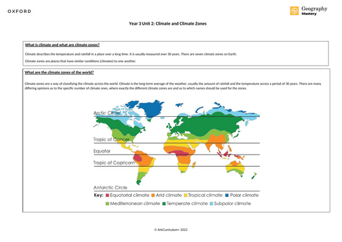 Year 3 geography climate zones - How are climate zones different around ...