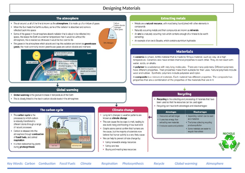 KS3 Science chemistry knowledge organisers | Teaching Resources