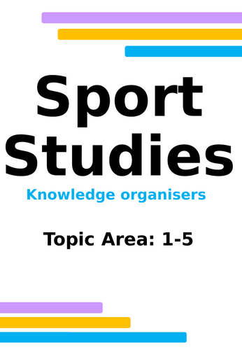 Sport Studies - R184 (J829) Knowledge Organisers | Teaching Resources