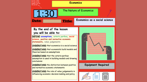 Economics as a Social Science (Lesson + Worksheet) | Teaching Resources