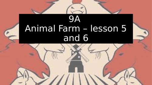 Animal Farm SOW KS3 Lessons 1-10 | Teaching Resources