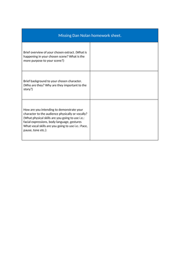 Missing Dan Nolan scheme of work. | Teaching Resources
