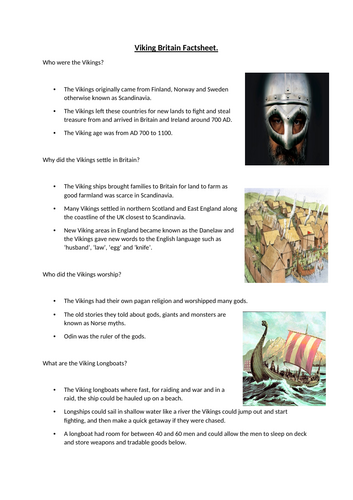 The Vikings scheme of work. | Teaching Resources