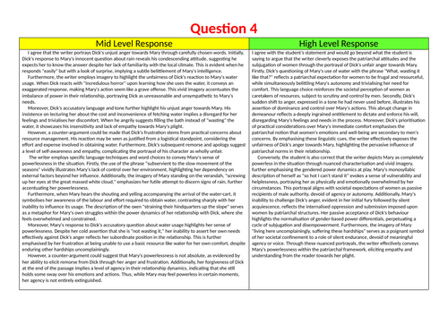 AQA Language Paper 1 June 2024 Model Answers | Teaching Resources