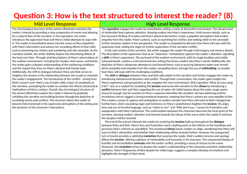 AQA Language Paper 1 June 2024 Model Answers | Teaching Resources