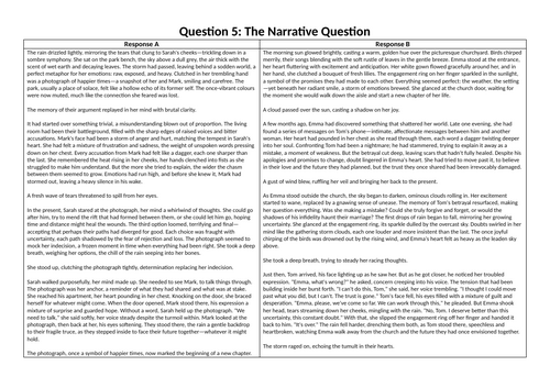 Aqa Language Paper 1 June 2024 Model Answers Teaching Resources