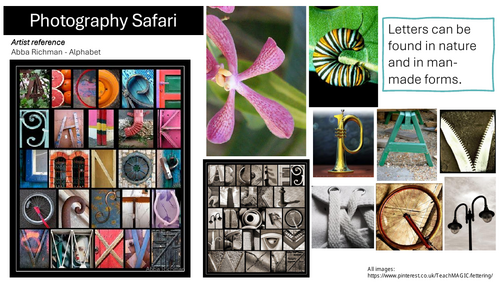 Typography/Photography Safari ! Easy to deliver! Fun! GCSE Portfolio ...