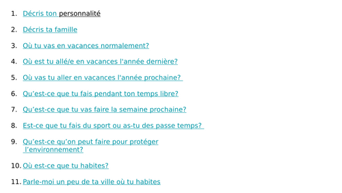 French Sentence Builder pack for S3 and S4 (years 9-11) | Teaching ...