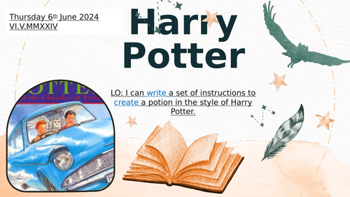 Harry Potter Writing - Instruction Text | Teaching Resources