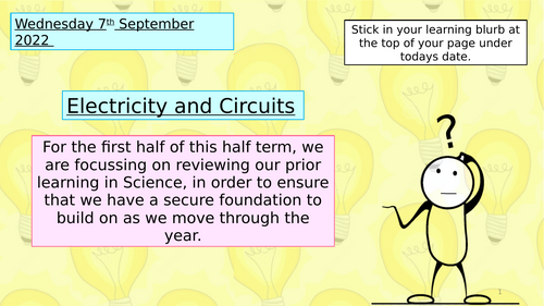 Science Electricity - Unit of Work (6 lessons) | Teaching Resources