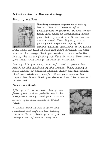 Printmaking L2 - Monoprinting (KS2 Art and Design) | Teaching Resources