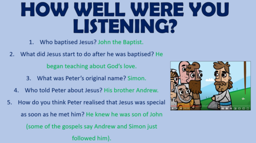 St Peter - Collective Worship - Jesus Calls Peter! | Teaching Resources