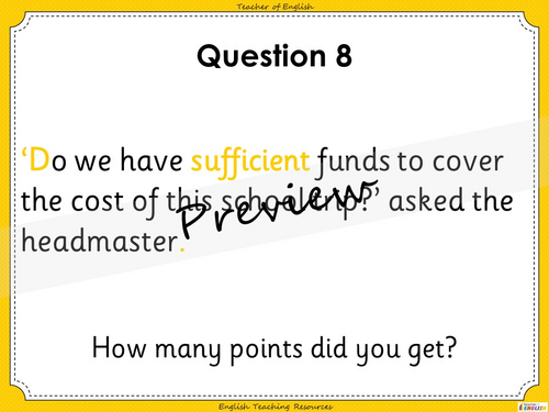 Sentence Dictation 3 - Year 6 | Teaching Resources