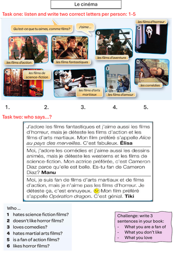 Le Cinéma - Studio 2 Module 1 | Teaching Resources