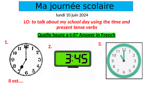 Ma vie scolaire KS3 | Teaching Resources