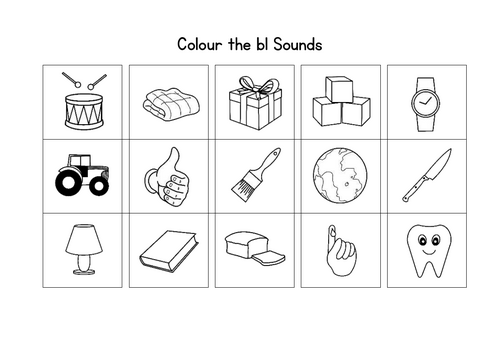 Colour the BL Sounds – Fun Phonics Activities for Kids | Teaching Resources