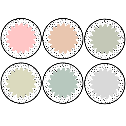 Printable Boho Neutral Spotty Student Name Labels, Cubbies Labels, Bin ...