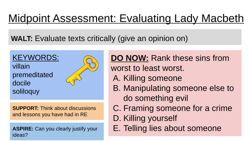 Shakespeare's Heroes & Villains KS3 SoW | Teaching Resources