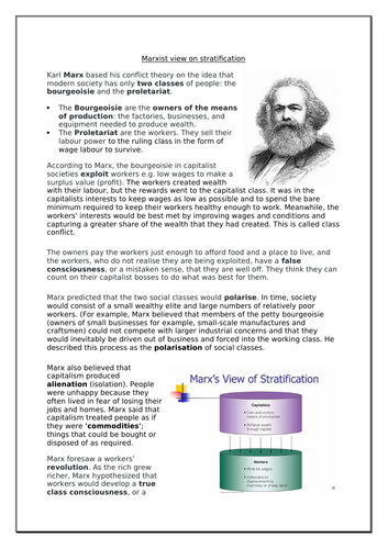 GCSE Sociology AQA Social Stratification Unit | Teaching Resources