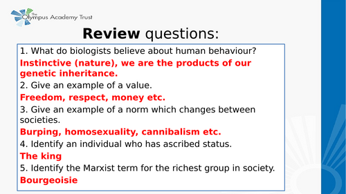 A Level Sociology AQA Introduction | Teaching Resources