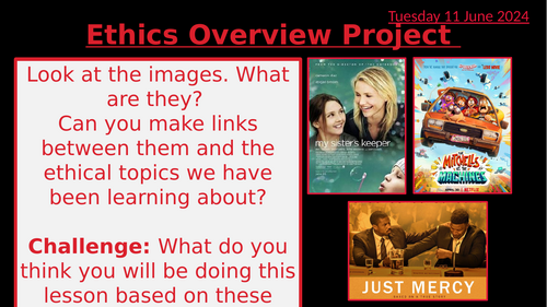 Ethical Dilemmas Movie Project pack: 2-3 Lessons worth of content ...