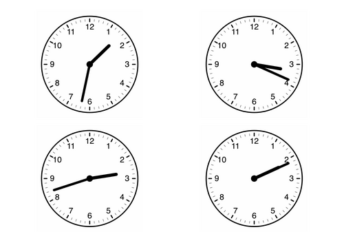 Clocks [To Various Minutes] | Teaching Resources