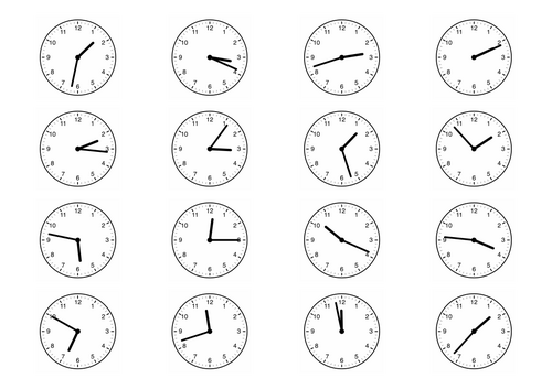 Clocks [To Various Minutes] | Teaching Resources
