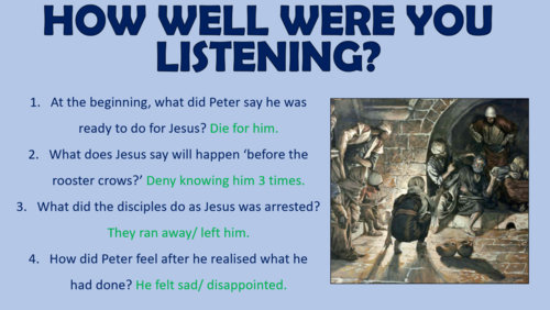 St Peter - Collective Worship - The Denial of Peter! | Teaching Resources