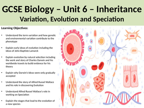 GCSE Biology - Evolution, Variation & Speciation | Teaching Resources