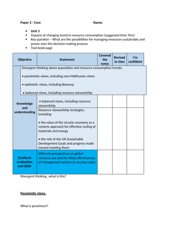 IBDP Geography Paper 2 Global Resources - Resource stewardship ... IBDP Geography Paper 2 Global Resources - Resource stewardship ...