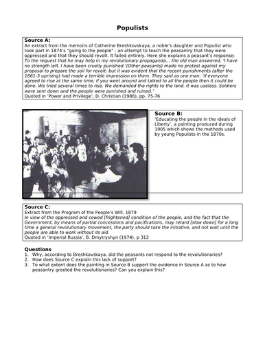 2N Revolution and dictatorship: Russia, 1917–1953 Who opposed the Tsars ...