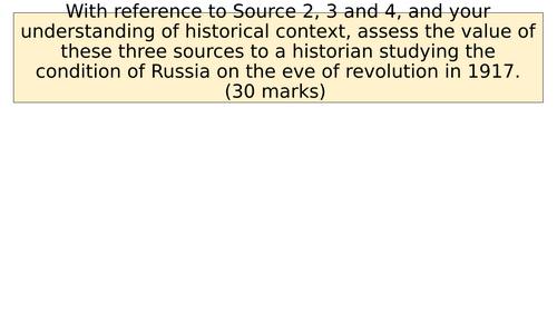 2N Revolution and dictatorship: Russia, 1917–1953 Source Lesson on the ...