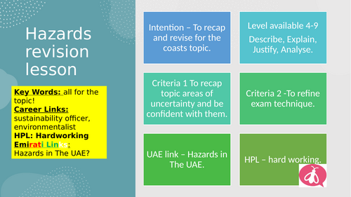 Hazards revision lesson GCSE Geography - all topics covered | Teaching ...
