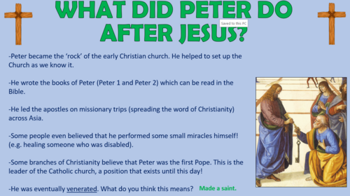St Peter - Collective Worship - The Restoration of Peter! | Teaching ...