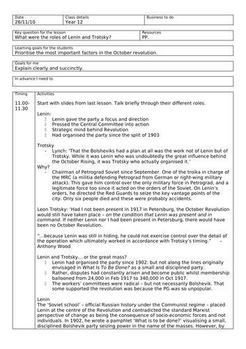 2N Revolution and dictatorship: Russia, 1917–1953 Role Trotsky in Civil ...