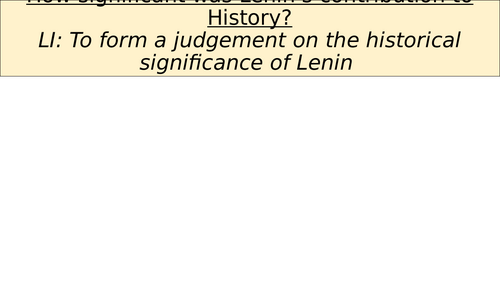 2N Revolution and dictatorship: Russia, 1917–1953 Lenin's Death and ...